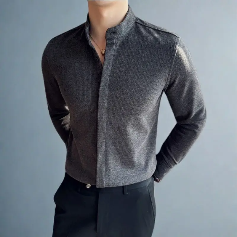 Mandarin Button-Up Shirt – Harbor & Thorne